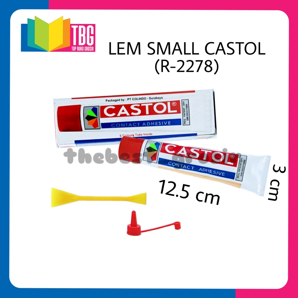 Jual 1 PCS LEM SMALL 21CC CASTOL / LEM SERBAGUNA / LEM KUNING (R-2278 ...