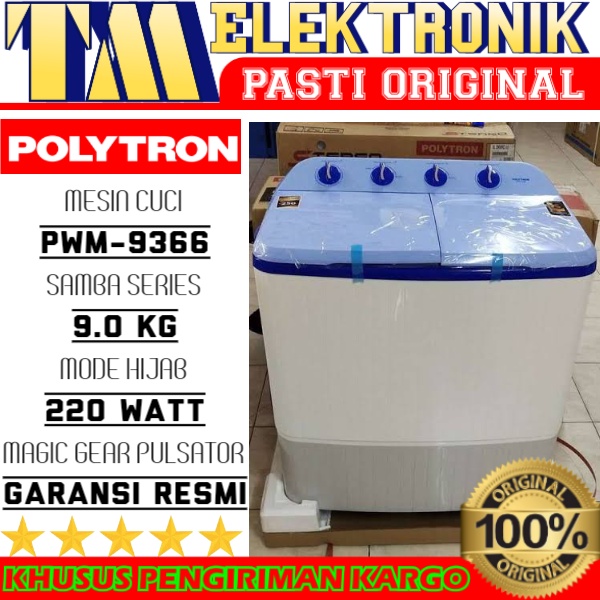 Jual MESIN CUCI POLYTRON PWM 9366 / PWM 8366 / PWM 7366 ( PENGIRIMAN ...