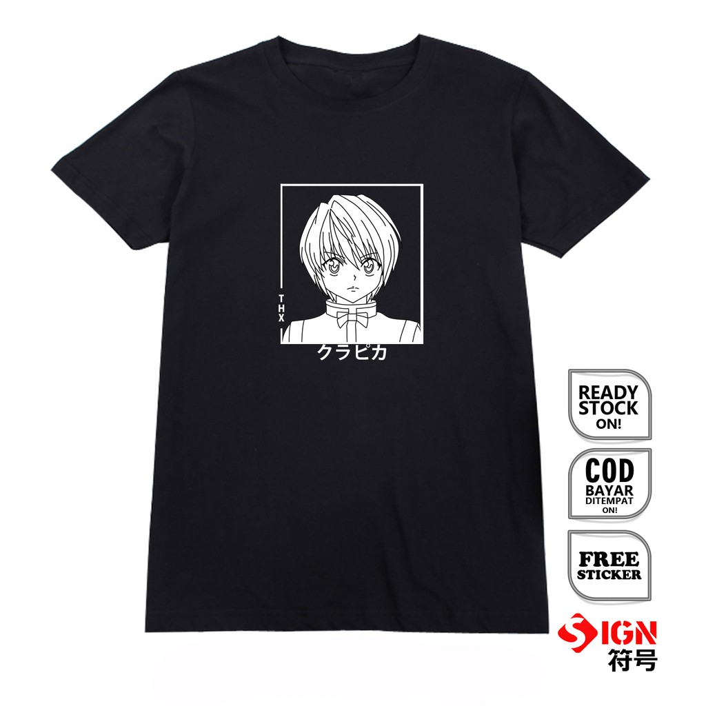 Jual KAOS HUNTER X HUNTER KURAPIKA HXH KILLUA ZOLDYCK GON FREECSS ...
