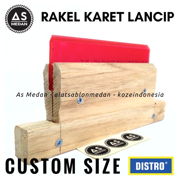Jual Rakel Kayu Karet Lancip Alat Sablon Manual | Shopee Indonesia