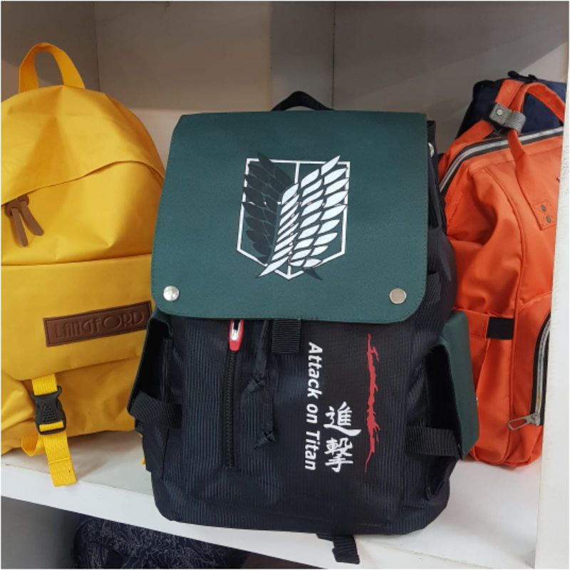 Jual Ransel Anime Attack On Titan Tas Sekolah Unisex Anime Tas Levi ...