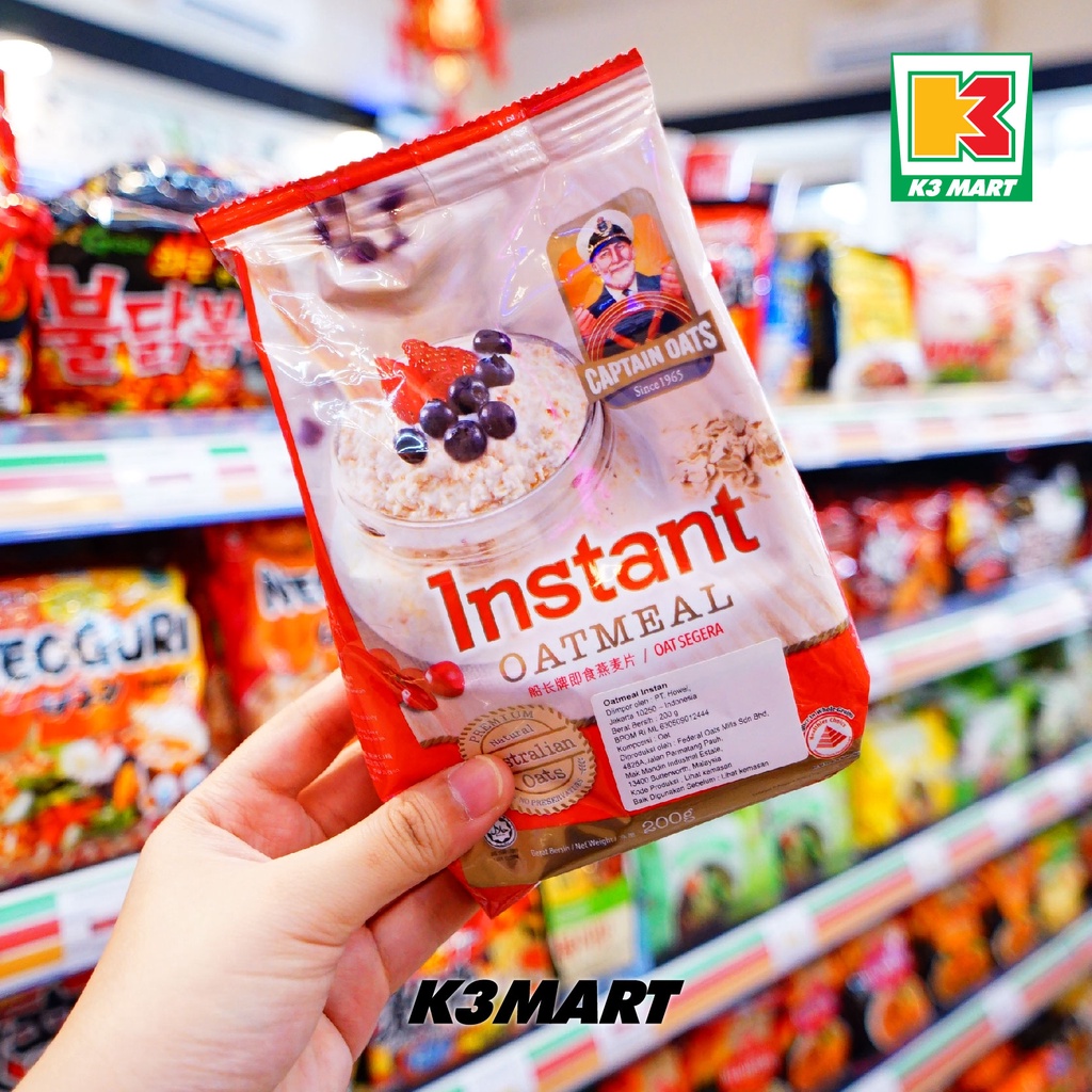 Jual Captain Oats Instant Oatmeal 200Gr | Shopee Indonesia