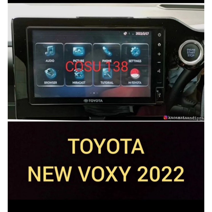 Jual anti gores nano glass original 9h head unit toyota new voxy 2022 ...