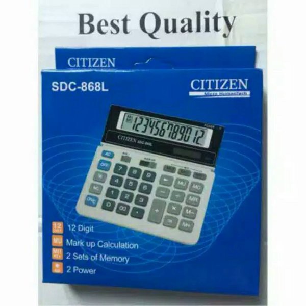 Jual Kalkulator Citizen SDC 868L / Calculator SDC-868L | Shopee Indonesia
