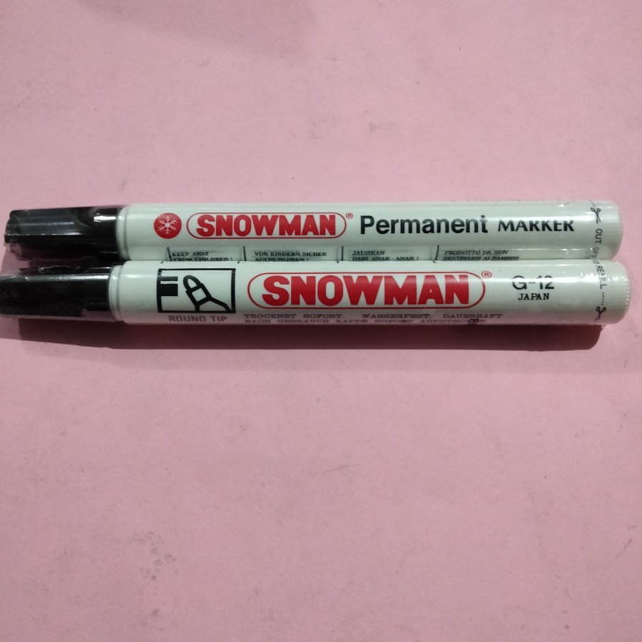 Jual spidol snowman permanent marker | Shopee Indonesia