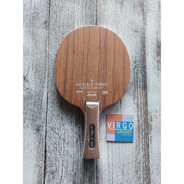 Jual Boer Engineer Timber Hybrid GT Carbon kayu blade bat bet pingpong ...