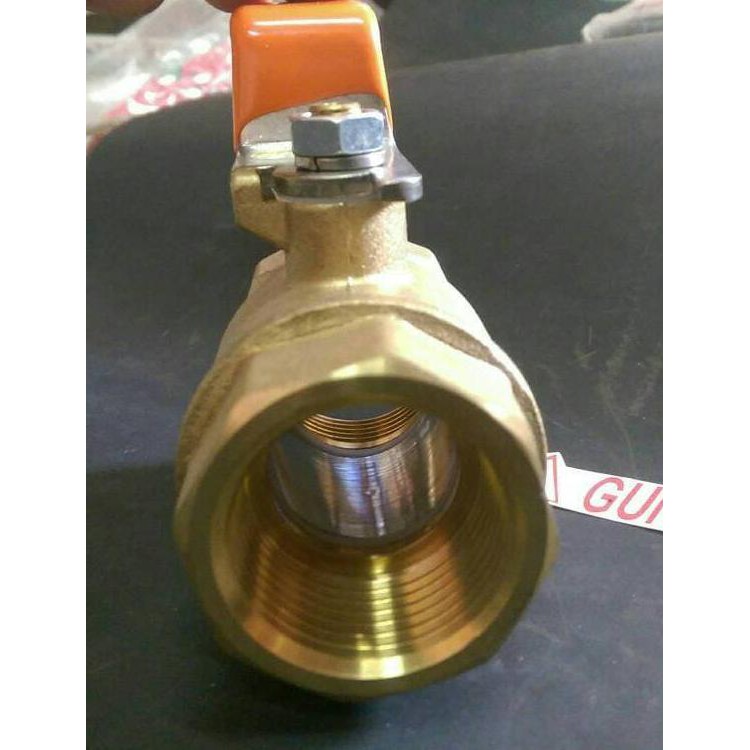 Jual Baru Ball Valve Besi Kuningan Onda 2" / Stop Keran / Stop Kran Air 2 Inch Diminati Banget ...