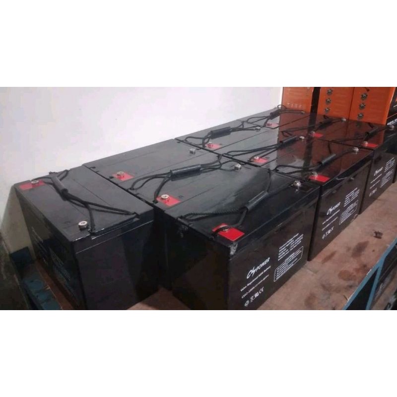 Jual battery VRLA merek cs power 12v 100ah second | Shopee Indonesia