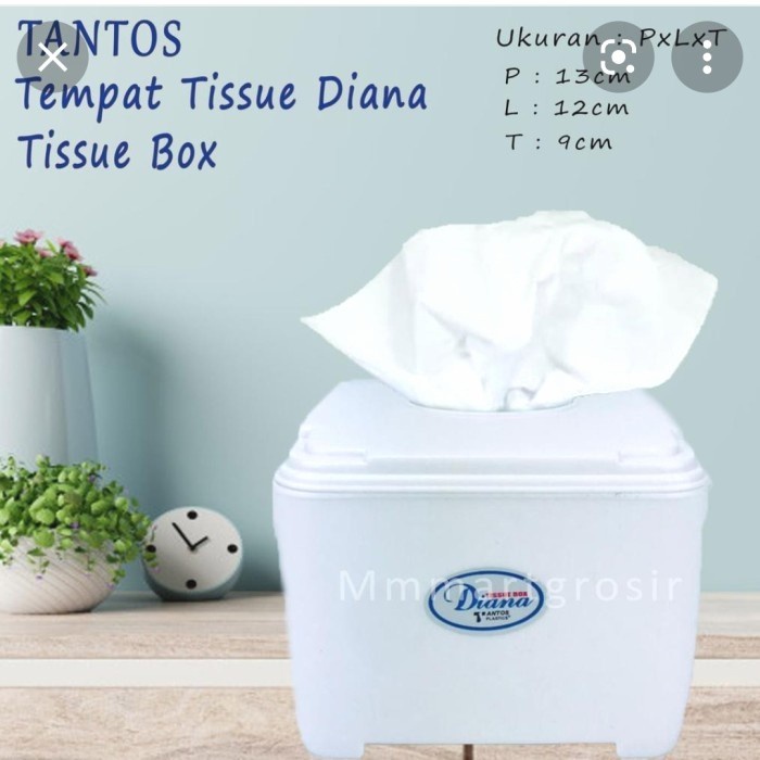 Jual Tempat Tissue Putih Meja Kotak Tissue Kecil Box Tissue Segi Tempat ...