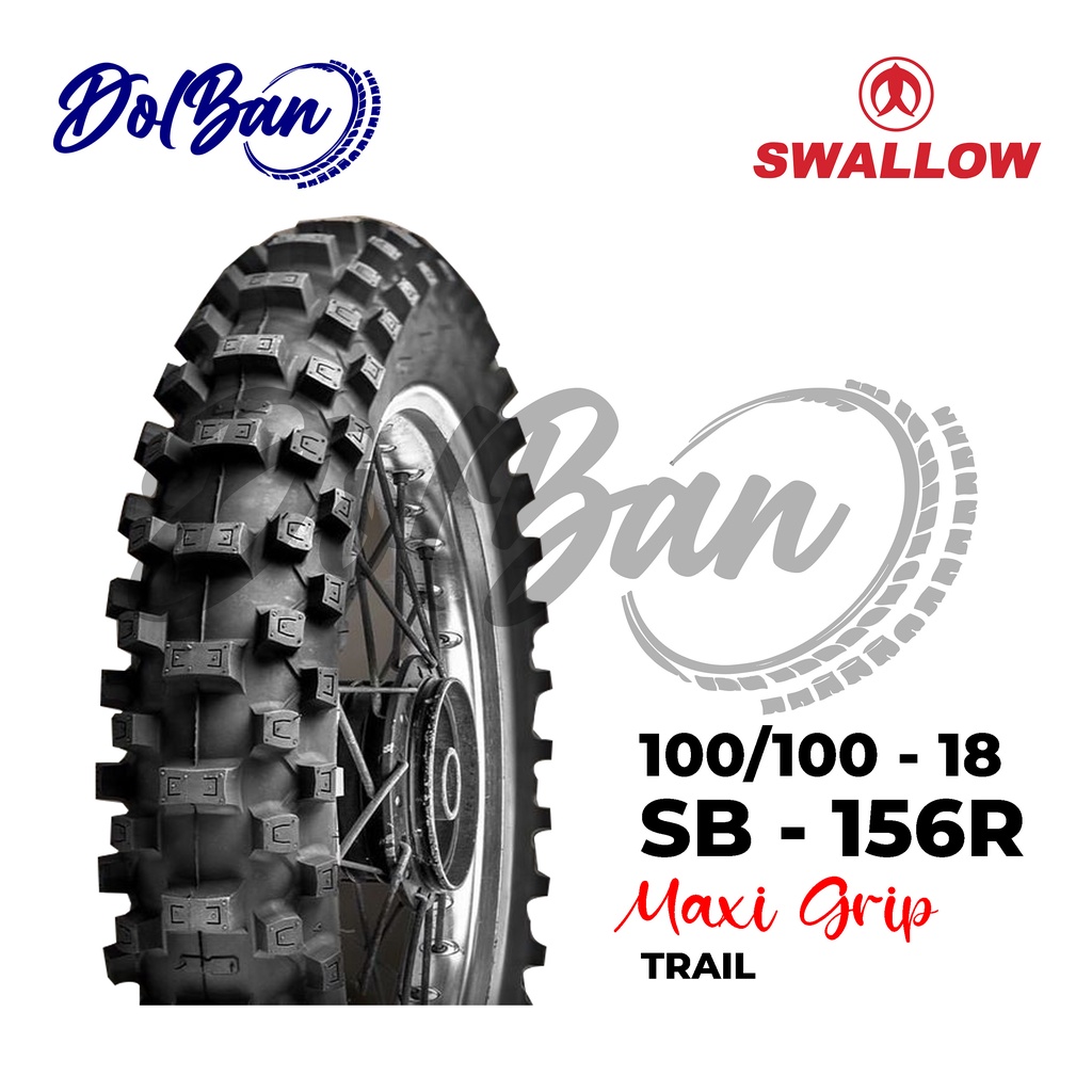 Jual BAN LUAR MOTOR SWALLOW 100/100-18 RING 18 SB-156R MAXI GRIP TRAIL | Shopee Indonesia