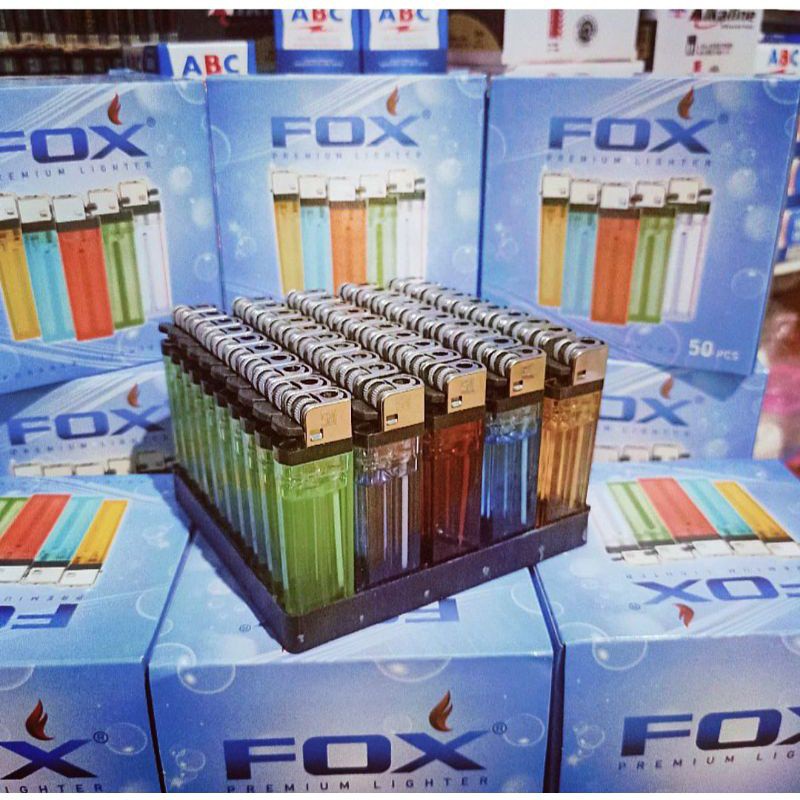 Jual (50Pcs) Korek Gas Roda Warna Polos Serupa TOKAI Merk Fox / Korek ...