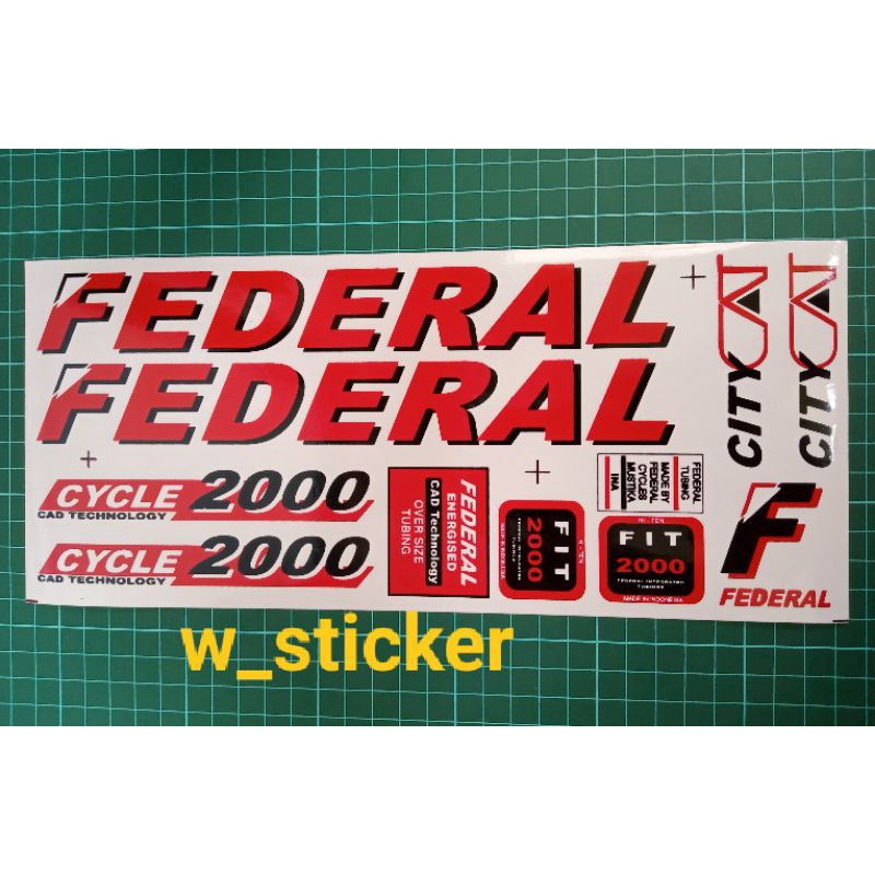 Jual Sticker Frame sepeda Federal | Shopee Indonesia