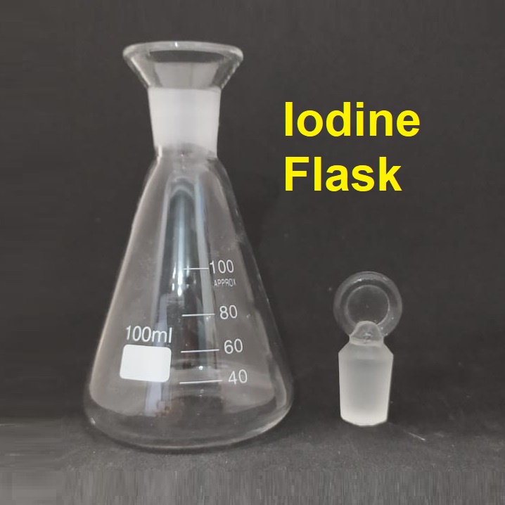 Jual IODINE FLASK 100 ML LABU IODINE WITH GLASS STOPPER CHINA | Shopee ...