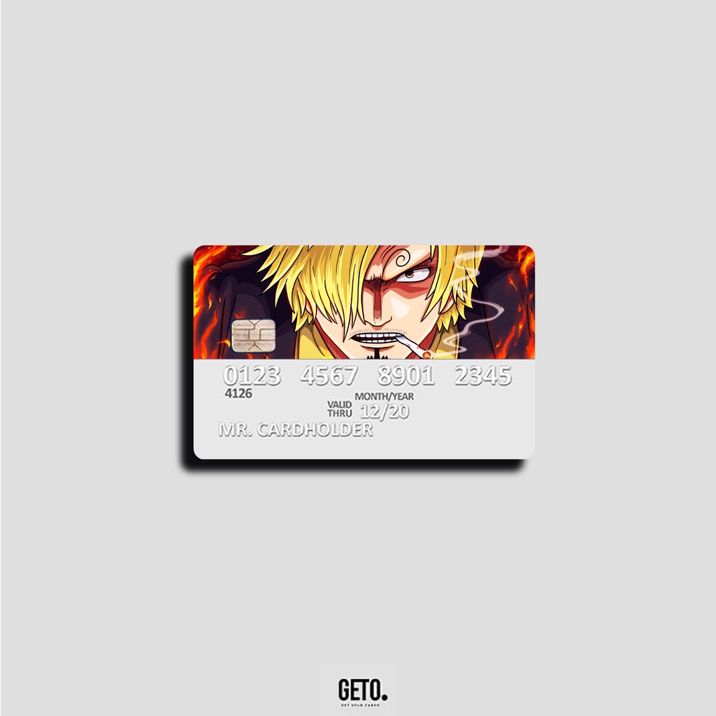 Jual Stiker Sticker Skin Kartu Atm Anime One piece Special Hologram ...