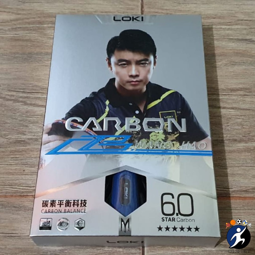 Jual Bat Pingpong Loki 6 Star Carbon Tube Tech ORIGINAL | Shopee Indonesia