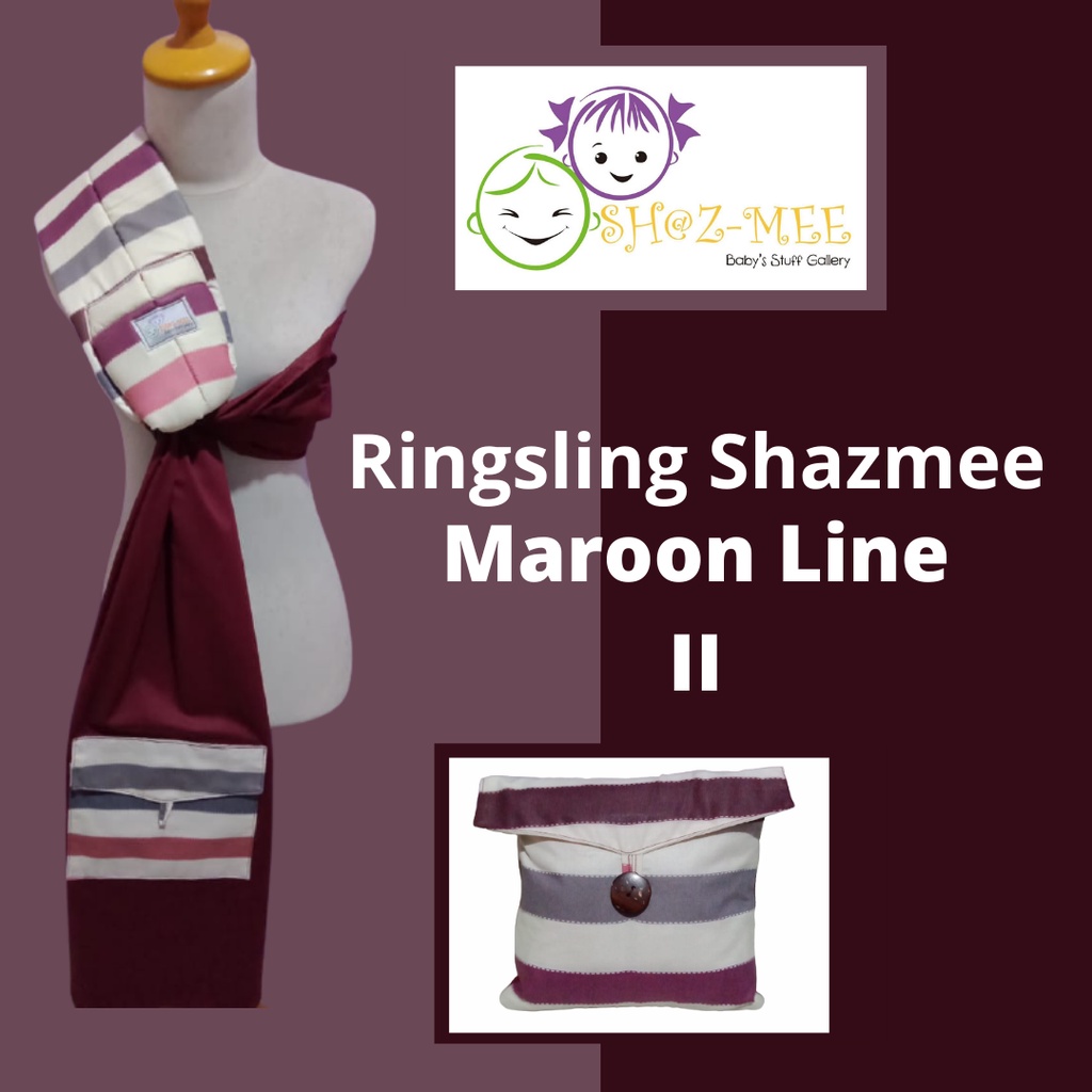Jual Ringsling Shazmee Maroon Line II (Horizontal Series) | Shopee ...