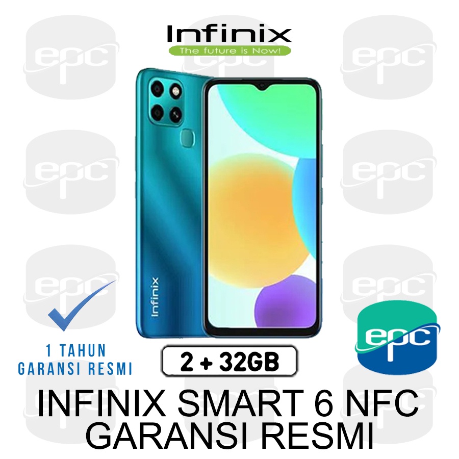 Jual Infinix Smart 6 NFC 2/32 RAM 2GB ROM 32GB Garansi Resmi | Shopee ...