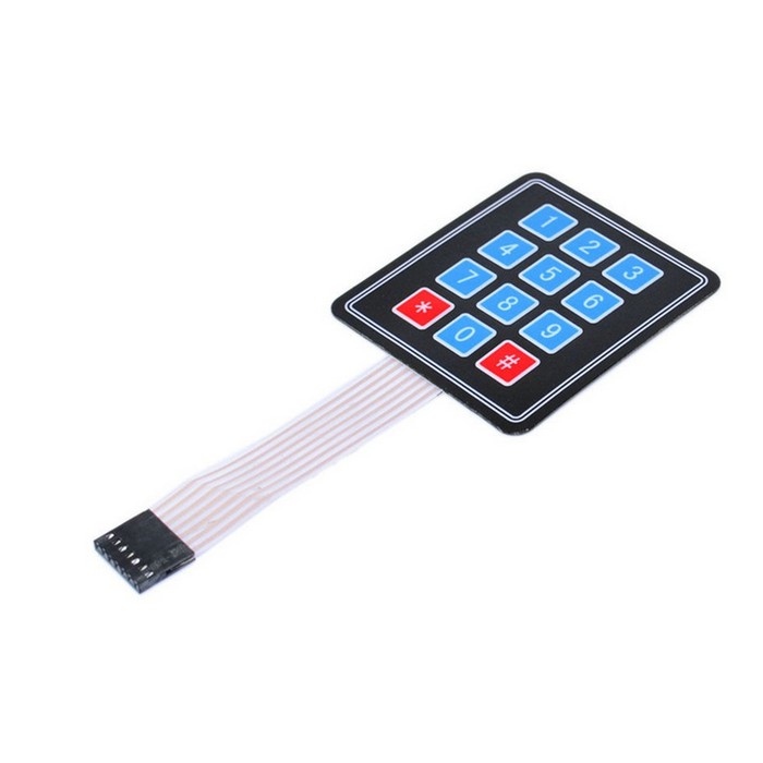Jual 3x4 Flexible Keypad Membrane Matrix Key Pad Membran 3 x 4 Arduino ...