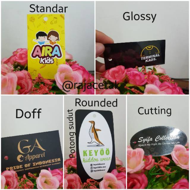 Jual Hangtag 500 Pcs Berbagai bahan - Free Desain Hang tag Price tag ...