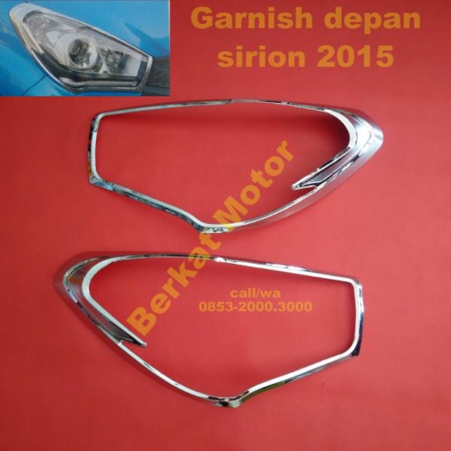 Jual New Sirion Garnish Garnis Depan Krom Head Lamp Chrome VARIASI ...