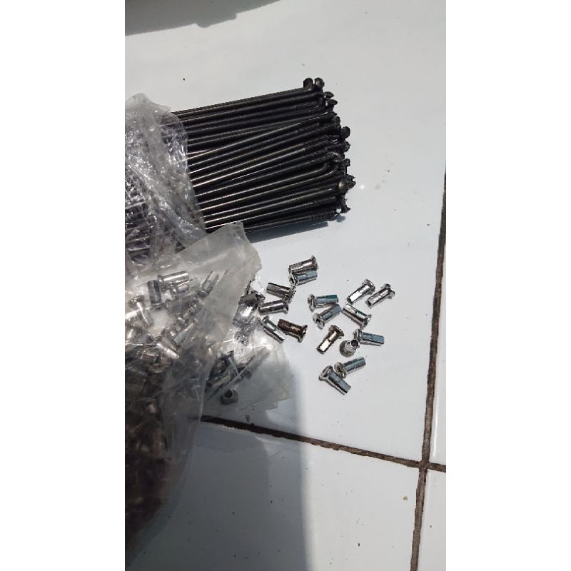 Jual ruji spoke bmx 12G X 20" ruji besar | Shopee Indonesia