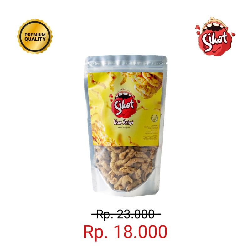 Jual Keripik Usus Sikat Snack Official Krispi Snack Usus Ayam Crispy ...