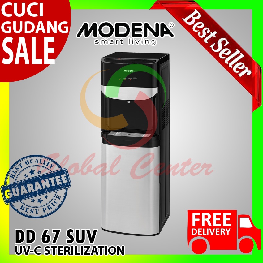 Jual DISPENSER GALON BAWAH MODENA DD 67 SUV UV STERILIZATION GARANSI ...