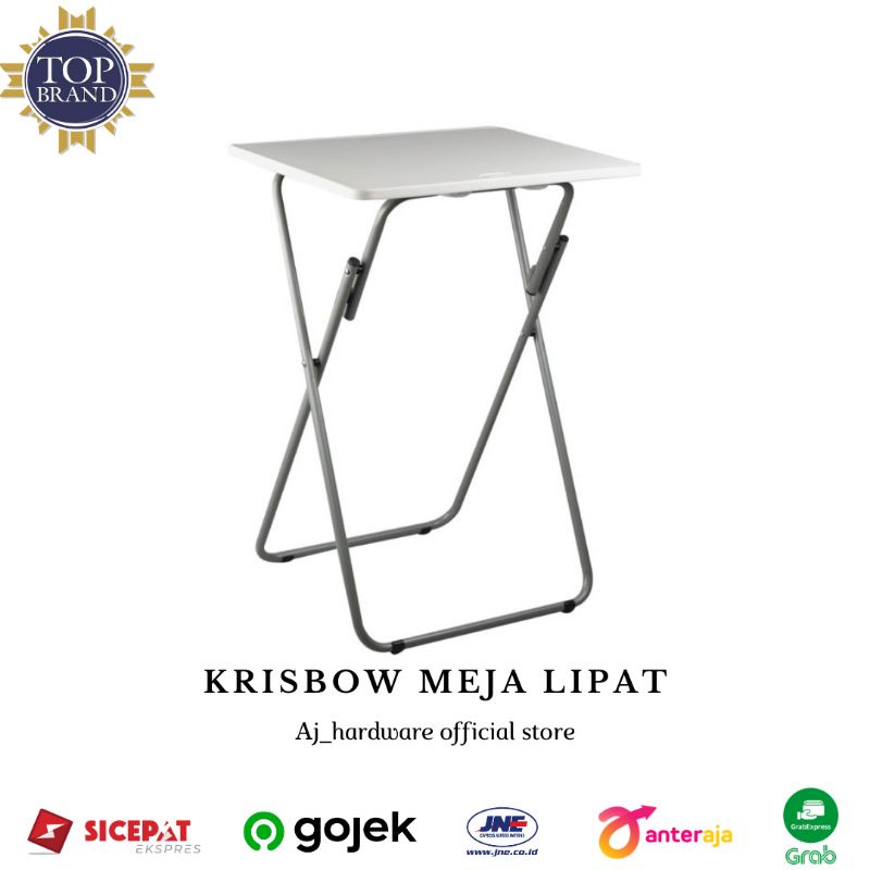 Jual Meja Lipat Krisbow Personal Putih | Shopee Indonesia