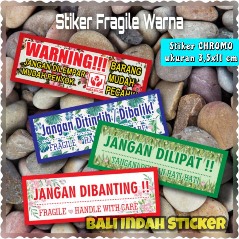 Jual STIKER FRAGILE / STIKER PECAH BELAH MURAH Full colour | Shopee ...