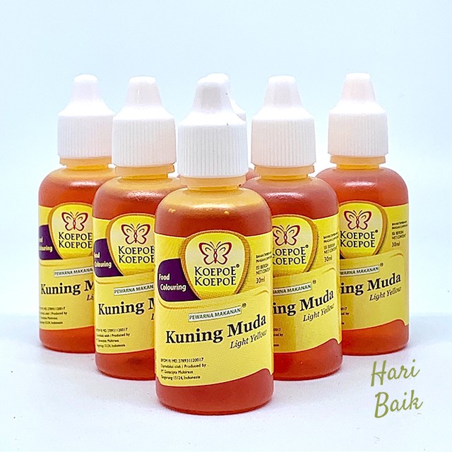 Jual Deskripsi Pewarna Makanan Koepoe Koepoe KUNING MUDA 30ML | Shopee ...