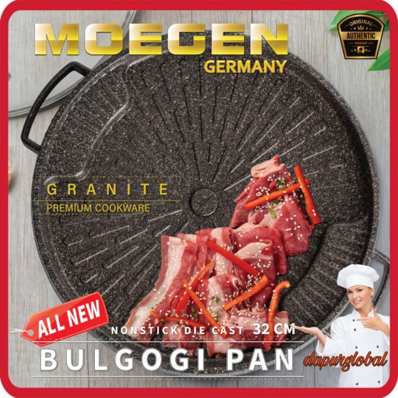 Jual BULGOGI PAN Moegen 32cm /Grill pan bulat /Panggangan BBQ ...