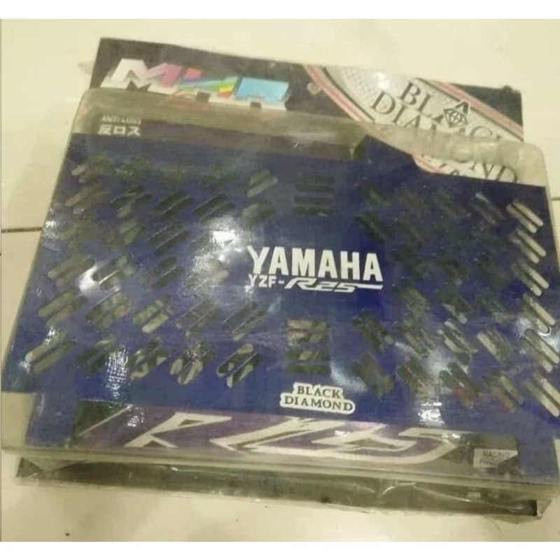 Jual Cover Kover Radiator Yamaha R25 RGR R25 Black Diamond Blue ...