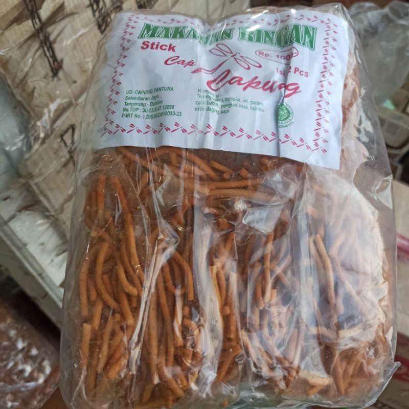Jual Kerupuk Stick Stik Pedas CAPUNG Cemilan Tradisional Isi 12 ...