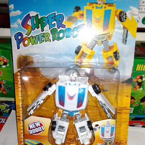 Jual Mainan Mini Robot Transform Super Power Robot Berubah bentuk mobil ...