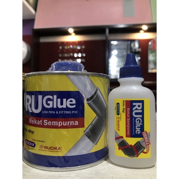 Jual RUCIKA RUGLUE - Lem pipa dan fitting pvc 60gr 400gr | Shopee Indonesia
