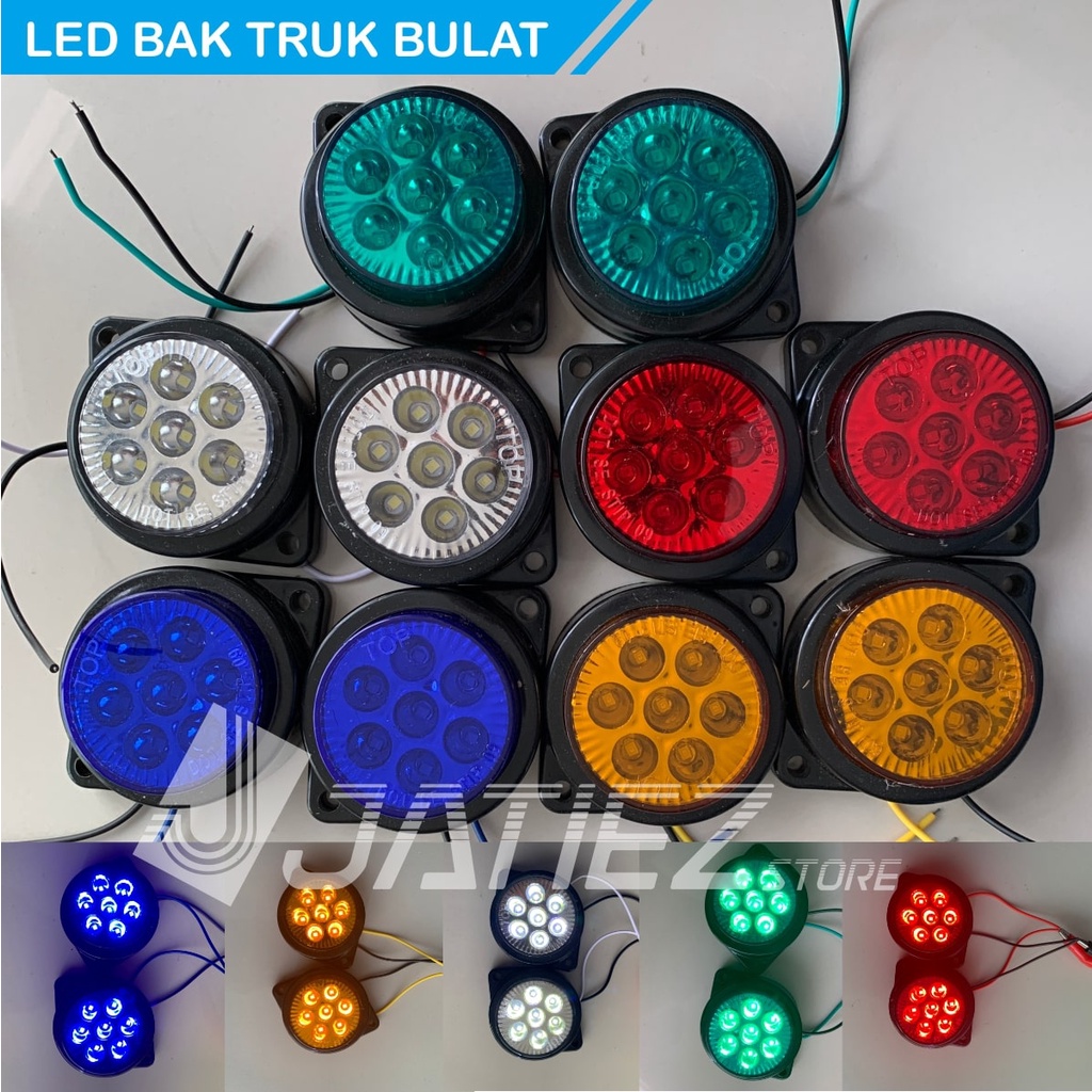 Jual Lampu Led Bak Truk DNY 90 Bulat 24 Volt | Shopee Indonesia