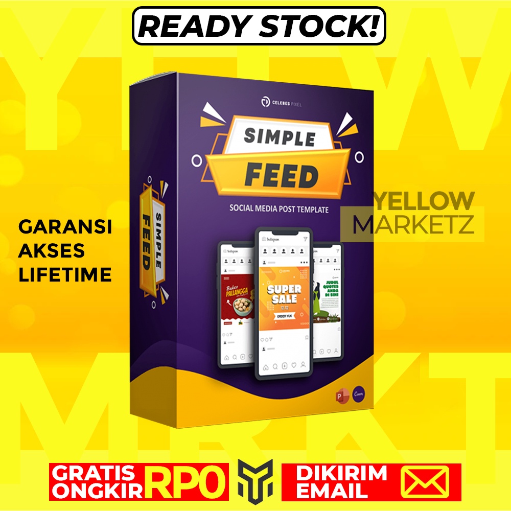 Jual SIMPLE FEED - Design Konten Feed Sosmed Mudah Cepat Digital Marketing | Shopee Indonesia
