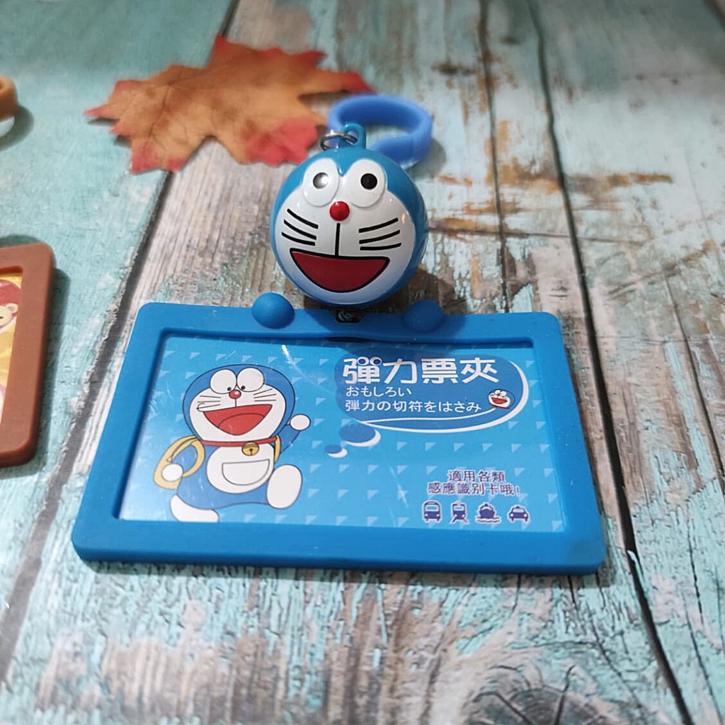 Jual ID CARD HOLDER RILLA KUMA / NAME TAG ID CARD HOLDER DORAEMON RILLA ...