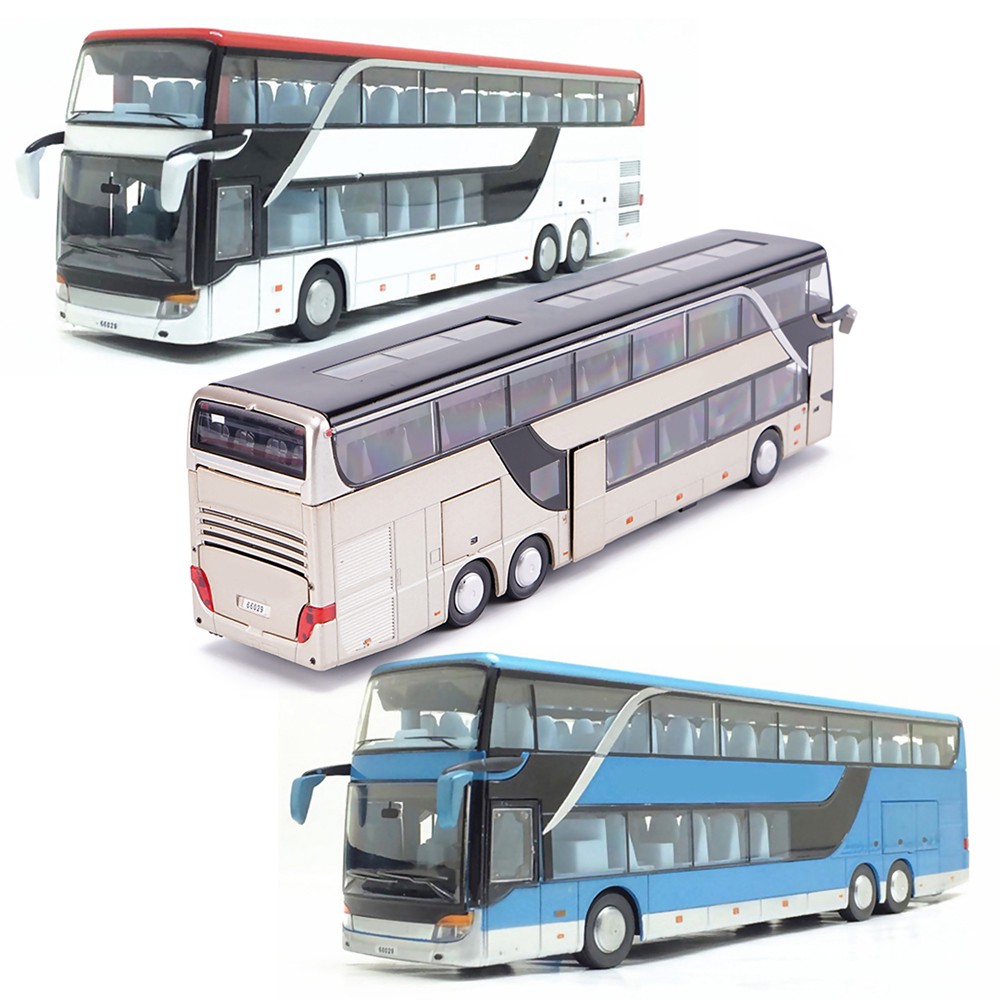 Jual (Gratis Ongkir) Joomsome Miniatur Diecast Bus Double Decker Skala ...