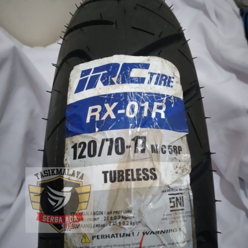 Jual BAN LUAR IRC 120/70-17 RX-01R TUBELESS | Shopee Indonesia