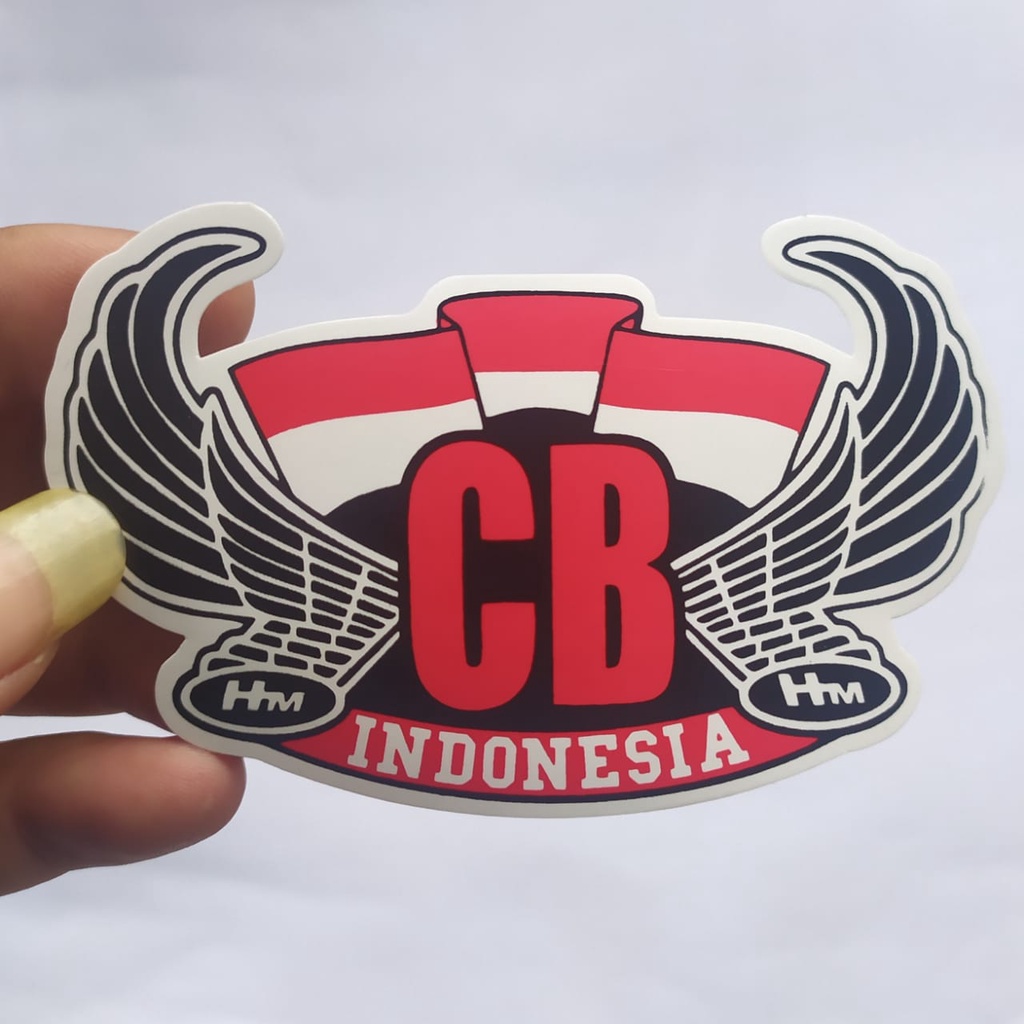 Jual Stiker Motor Logo CB Indonesia / Stiker CBI / Sticker Logo CBI ...