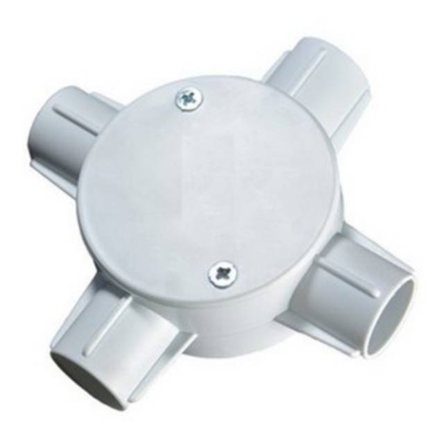 Jual T Dus Cabang 4 / T Dus tdus 4 cabang 20mm / Sambungan pipa kabel ...