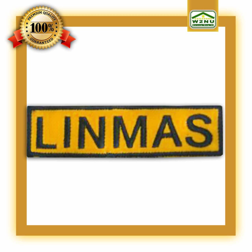 Jual PATCH BORDIR BET / BEDGE / EMBLEM / ATRIBUT / LOGO BORDIR LINMAS ...