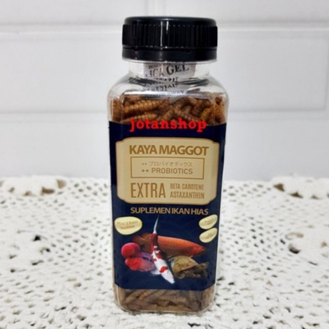 Jual kaya maggot extra astaxanthin ulet ulat kering dry magot larvae ...