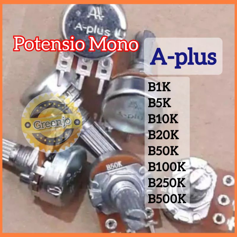 Jual Potensio Mono Aplus 1K 5K 10K 20K 50K 100K 250K 500K Original A ...