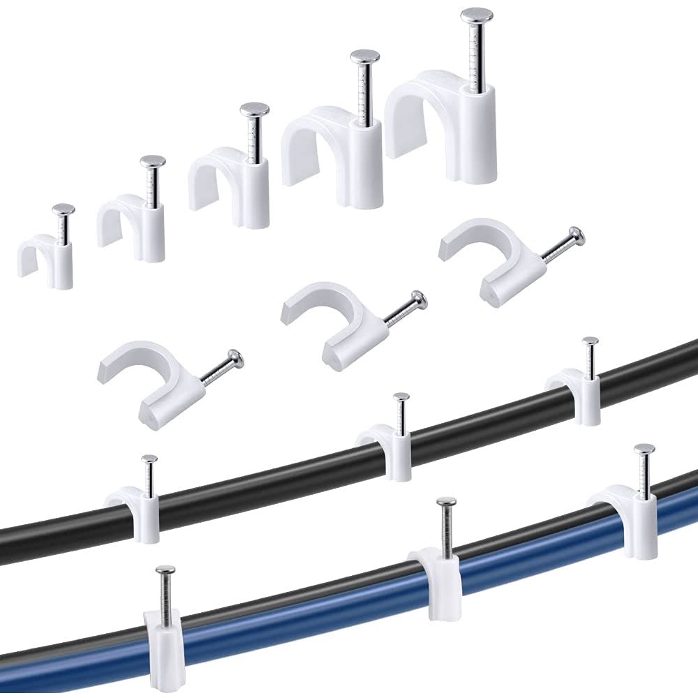 Jual Clip Cable 18 mm Paku Beton Pengencang Kabel Dinding Plus Paku 100 ...