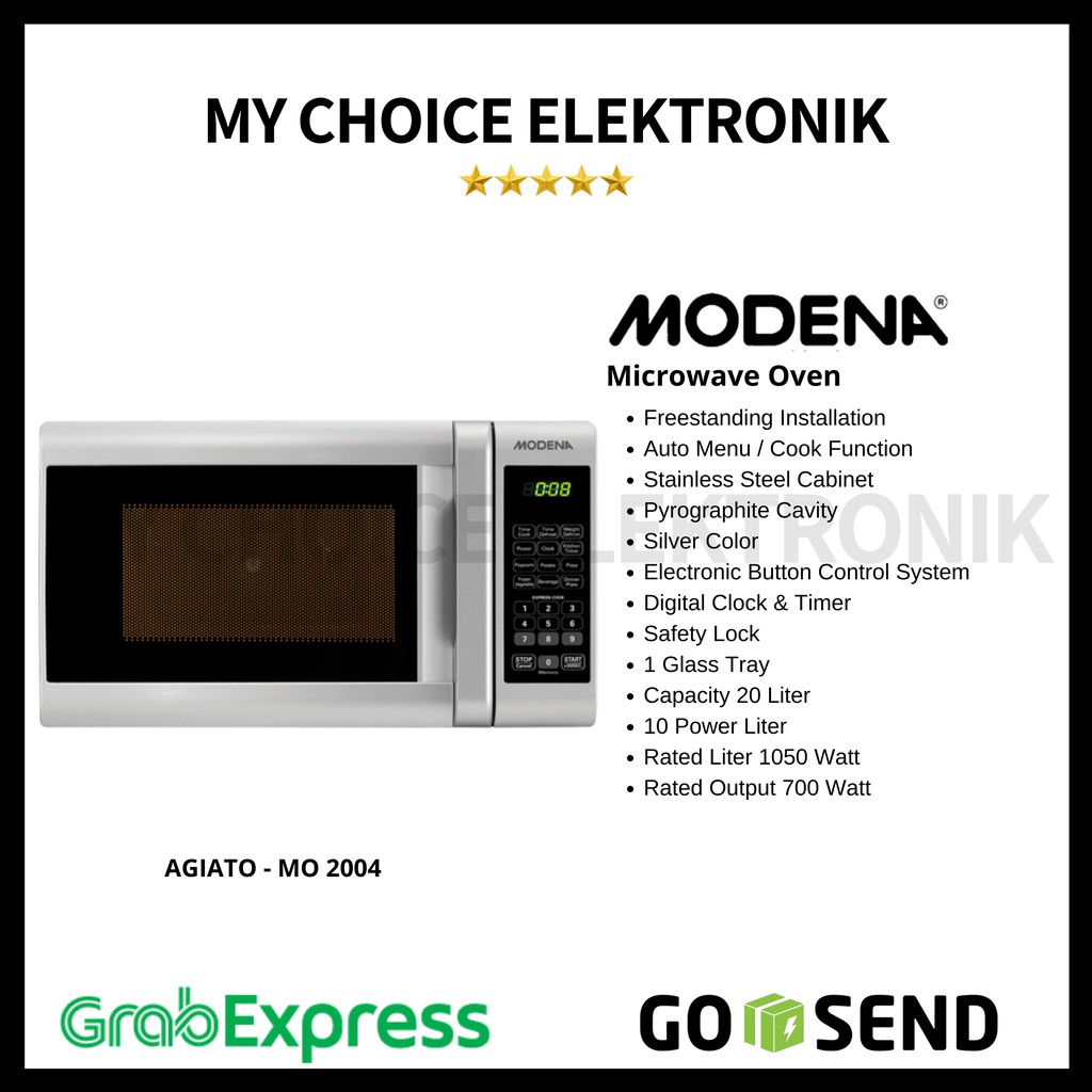 Jual MODENA MO 2004 AGIATO - Microwave Oven - (20 Liter) | Shopee Indonesia