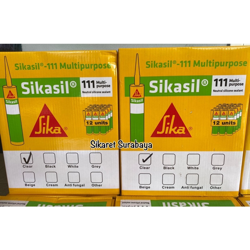 Jual sikasil 111 MP multi purpose 300ml - clear/transparan | Shopee Indonesia