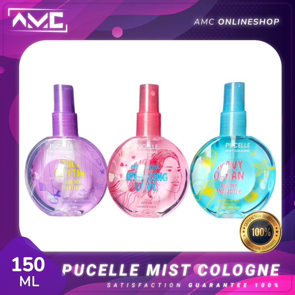 Jual Pucelle Mist Cologne 150ml - Parfum Badan Spray Cologne 150 ml ...