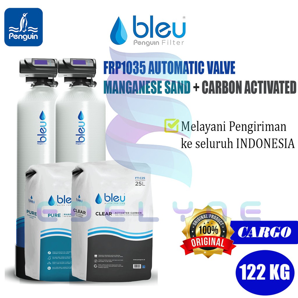 Jual Paket Filter Air Sumur Mangan + Carbon Automatic Valve (cargo ...
